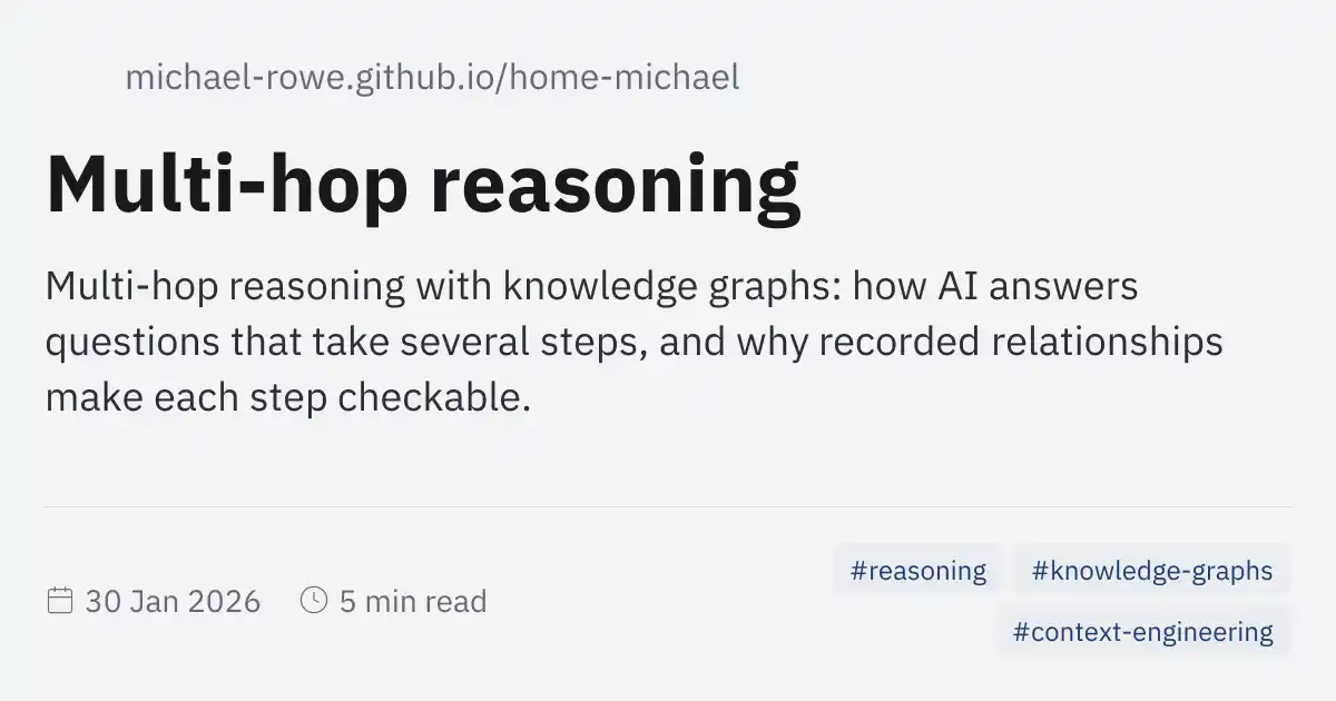 Multi-hop reasoning
